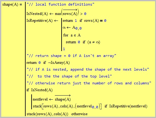Nested Arrays - shape function - PTC Community