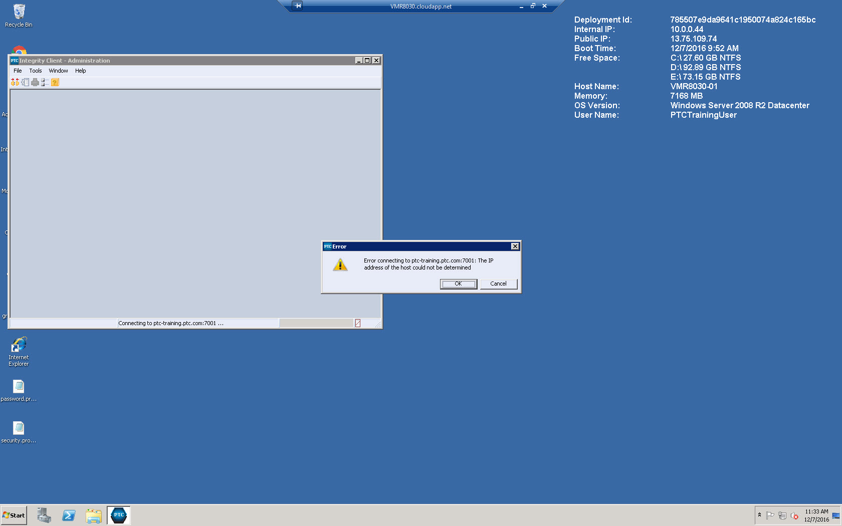 While launching Integrity Client- Administration s... - PTC Community