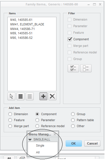 Creo family tables: how to include a component id ... - PTC Community