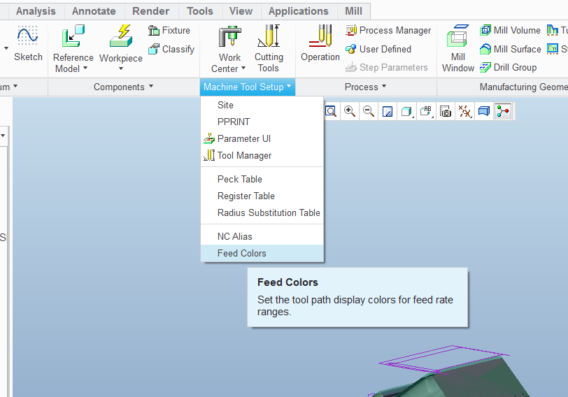 Creo Tool Path Colors - PTC Community