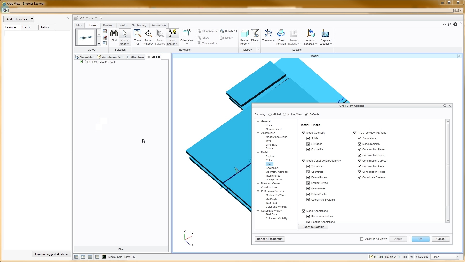 Solved: Display Skeleton Geometry in Creo View - PTC Community