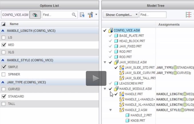 Variant Builder vs. Options Modeler? - PTC Community