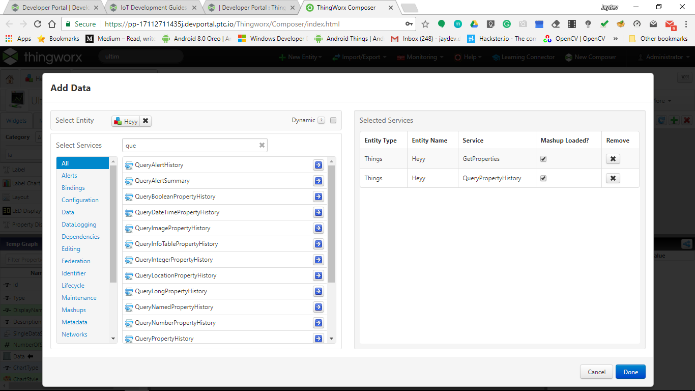 Creating chart in Thingworx - PTC Community