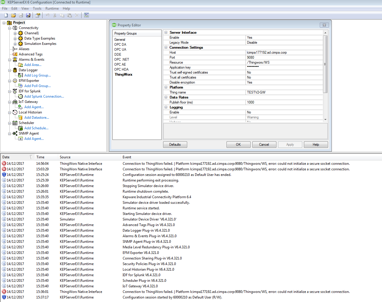 Solved: How to Connect TW to KepWare - PTC Community