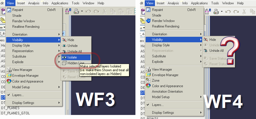 No Layer Isolate in WF4?? - PTC Community