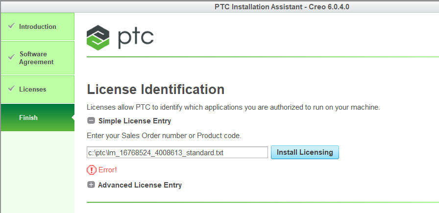 Solved: Licensing crea. - PTC Community