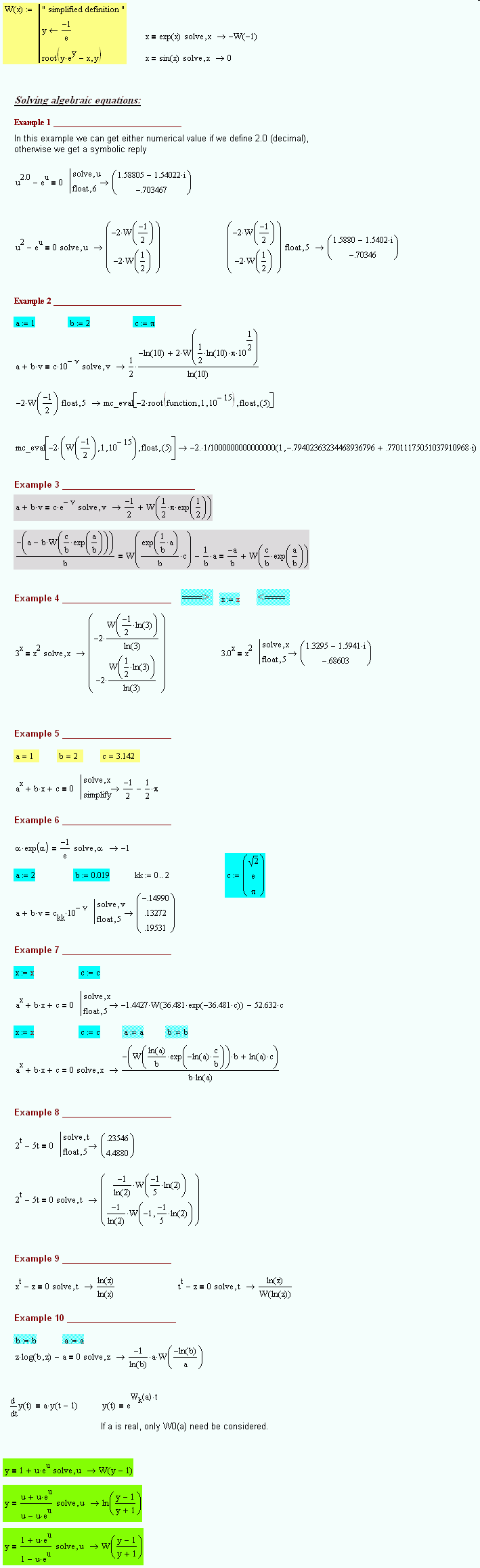 Transcendental Equations - PTC Community