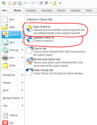 Which type of check-in should be used in Creo Para... - PTC Community