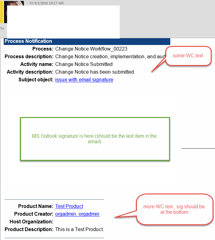 Issue With MS Outlook Signature In OOTB Change Man PTC Community