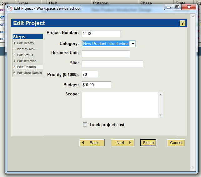 ProjectLink Project Categories - PTC Community