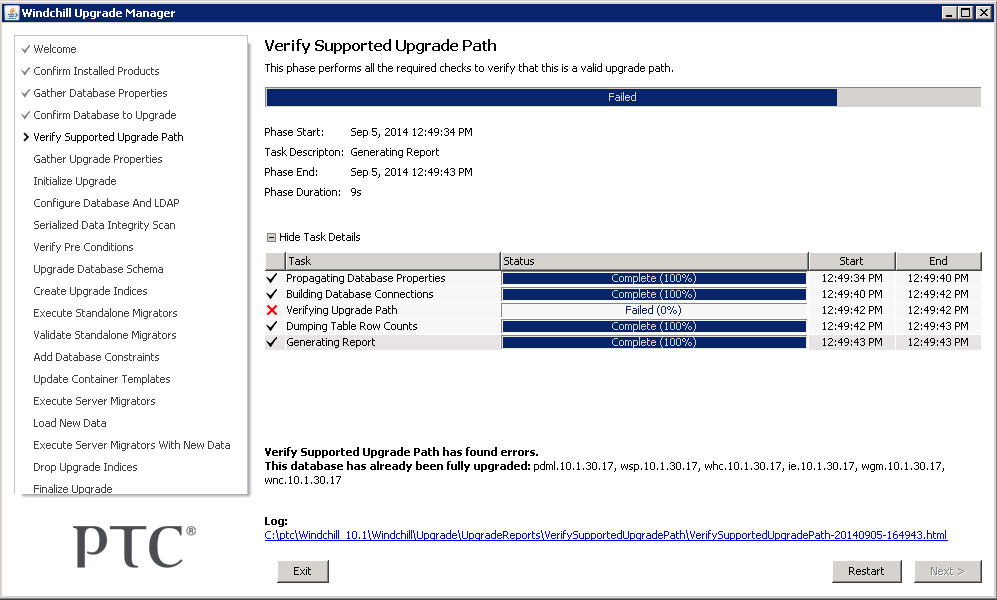 Windchill Projectlink Upgrade 8.0 M050 to 9.1 M060... - PTC Community