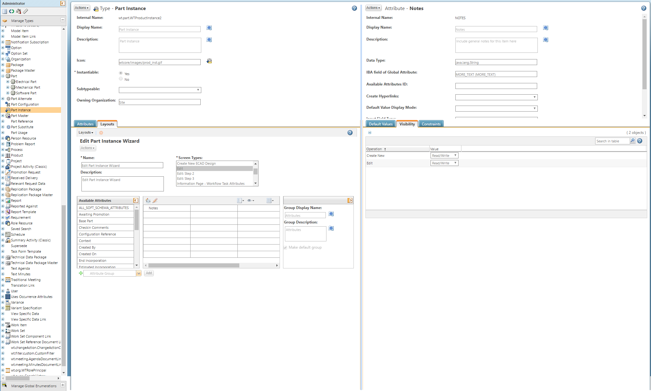 Solved: How to edit a part instance attribute - PTC Community