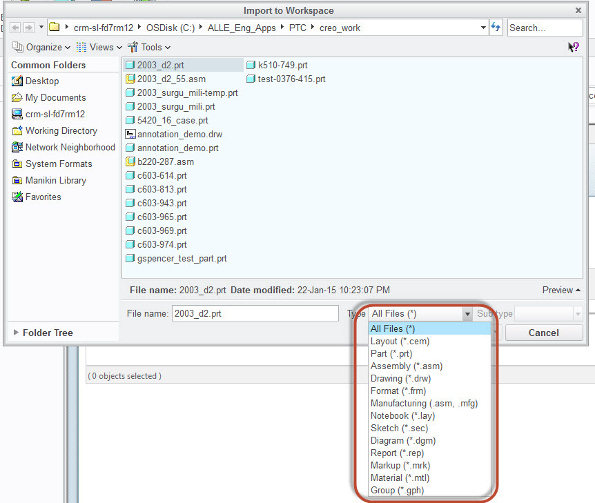 Managing Creo support files from Windchill 10.x - PTC Community