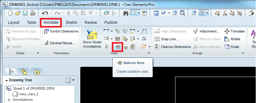 Drawing Detail Note - PTC Community