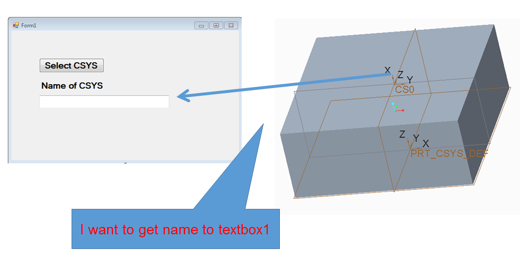 Using VB API to select CSYS - PTC Community
