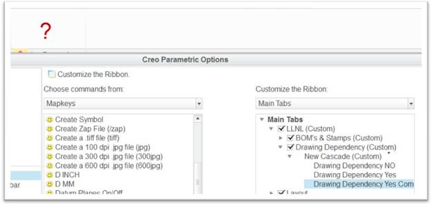 Spr Added Mapkeys Not Showing In Ribbon Creo 1 Ptc Community 