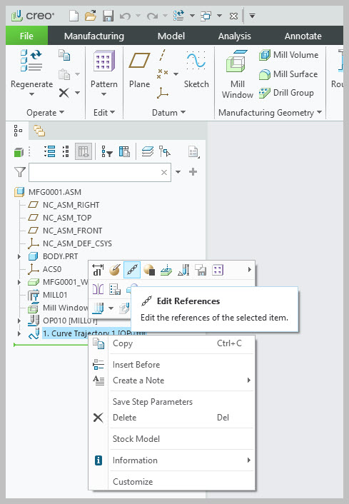 Add functionality to delete references used in an ... - PTC Community