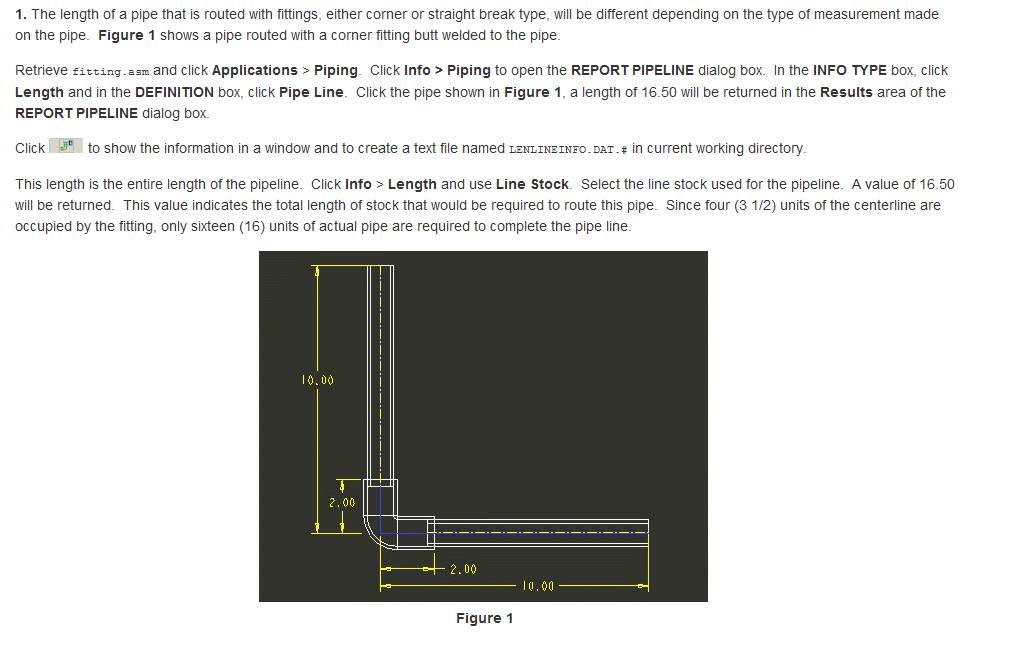 Solved: PRO-Piping: Measuring Overall Pipe Length - PTC Community