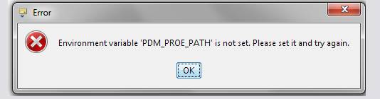 PDM PROE PATH error - PTC Community