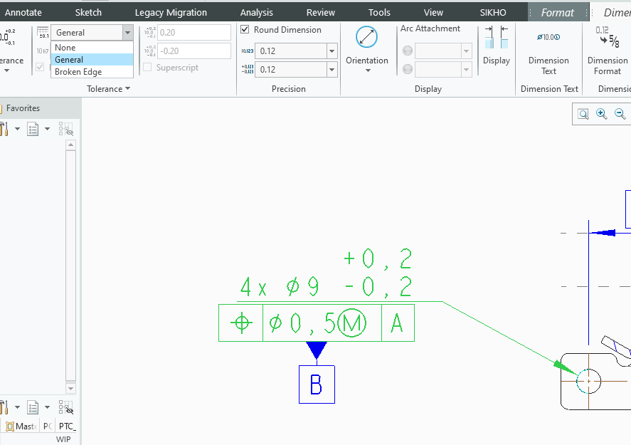 Solved Cannot Add Fit Type Tolerance In The Drawing Ex H Ptc