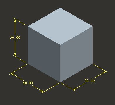 isometric cube dimensions