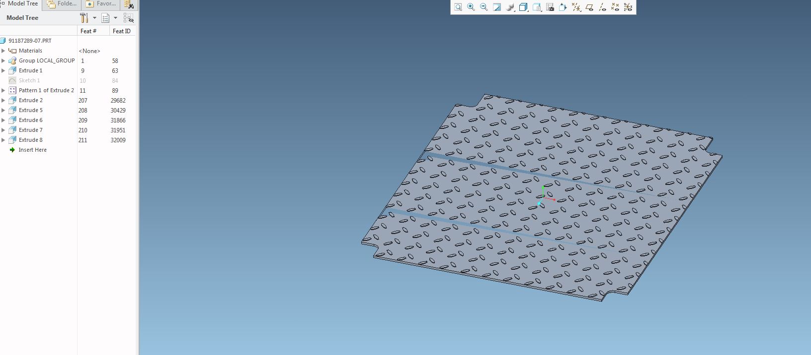 Solved: Graphic Disply Issue with Pattern Creo 4.0 - PTC Community