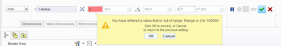 Solved: Axis pattern value as parameter - PTC Community