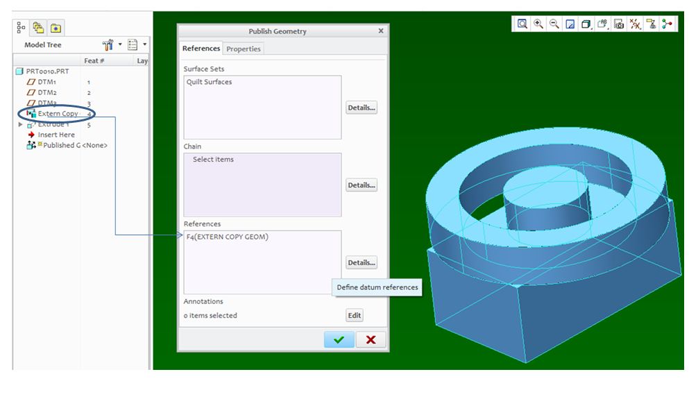 "References" in Publish Geometry - PTC Community