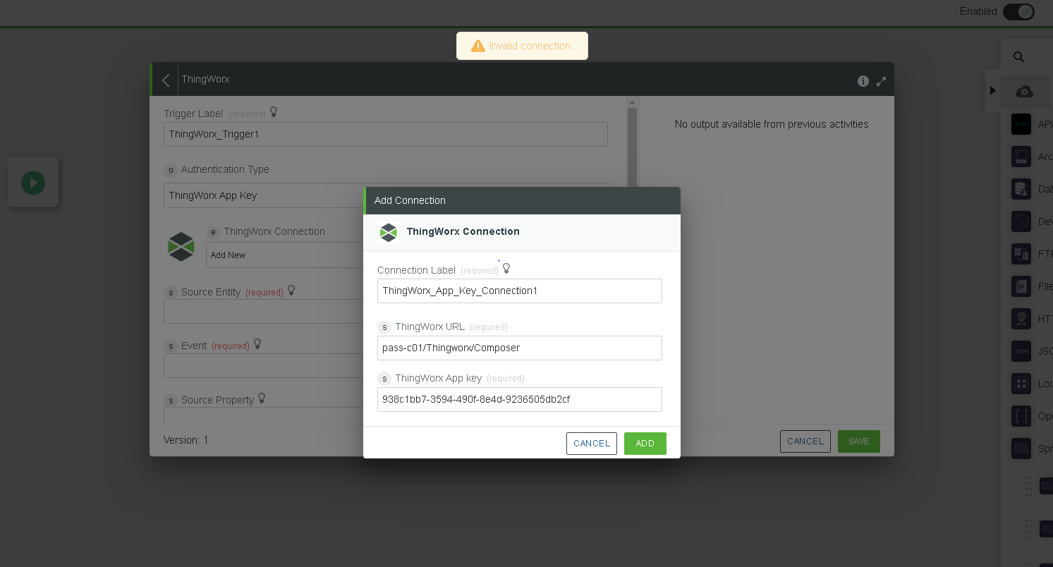 Solved: Thingworx Flow Error - PTC Community