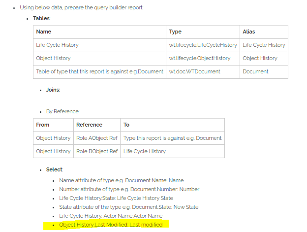 Solved: report builder model creation (Windchill 11) - PTC Community