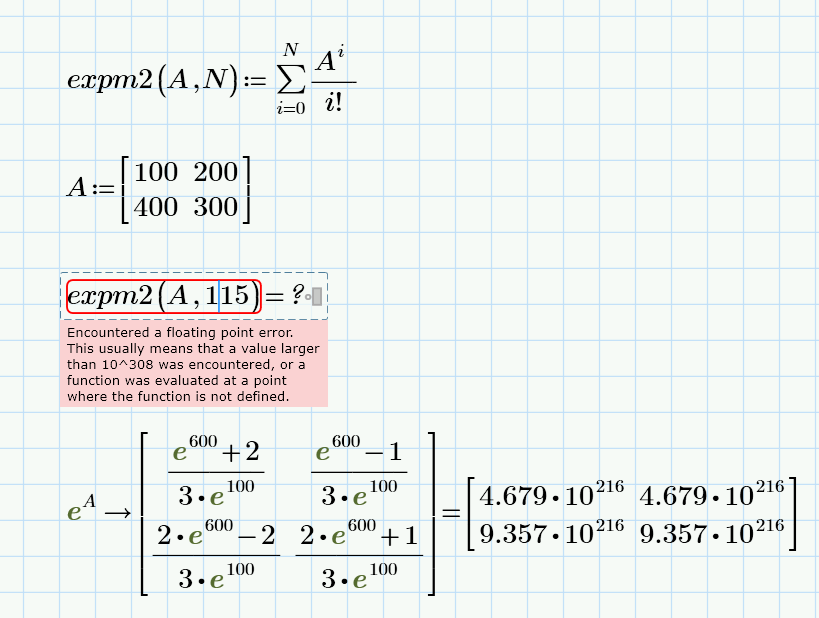 Solved: Matrix exponential function via Taylor's series - PTC Community