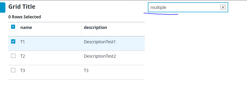 Dynamic row selection type not working in Grid wid... - PTC Community