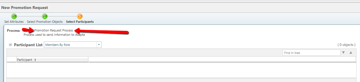 where to select the process for a promotion reques... - PTC Community
