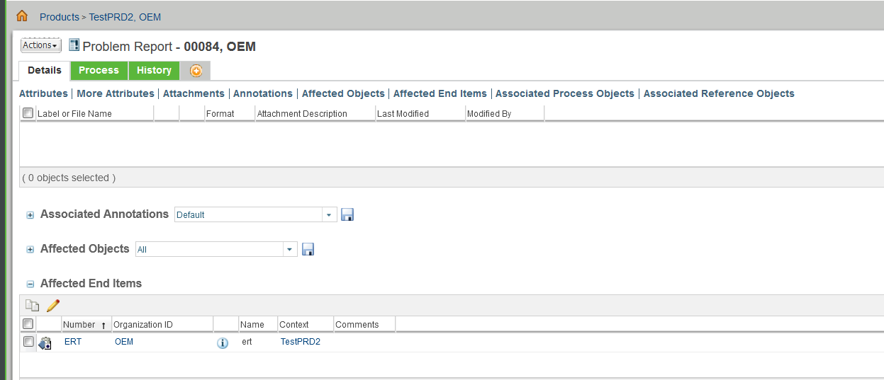 Solved: Windchill Reporting on Problem Reports with Affect... - PTC Community