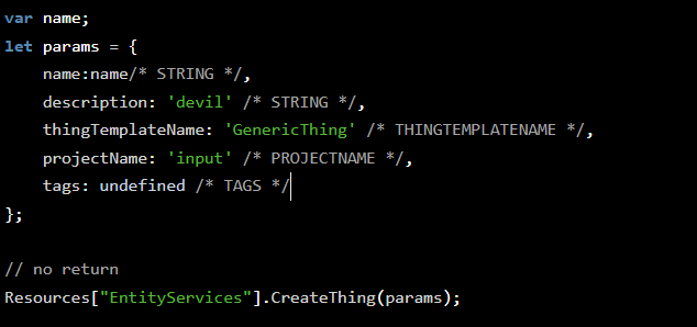 Solved: How to pass one thing properties, services,, subs... - PTC Community
