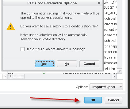 Automatically Saving Config Options Instead of Exp... - PTC Community
