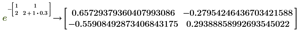 Solved: Exponential with matrix as exponent calculation er... - PTC Community