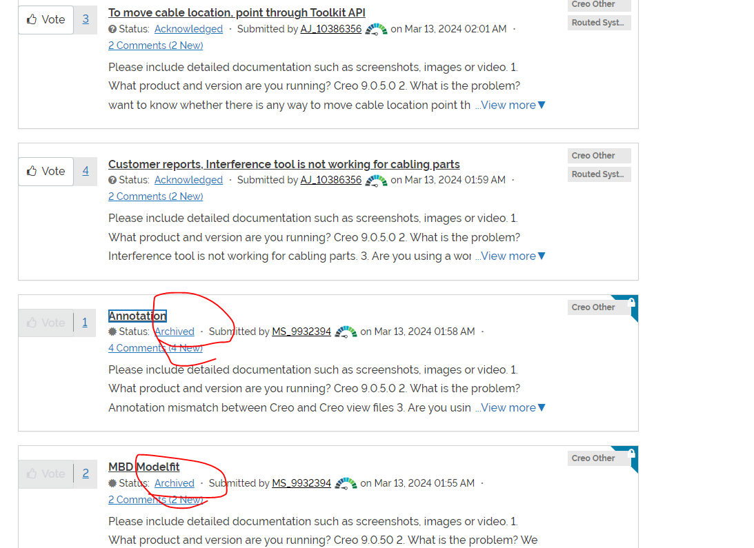 Solved: Change the color of the Idea when it is archived. - PTC Community