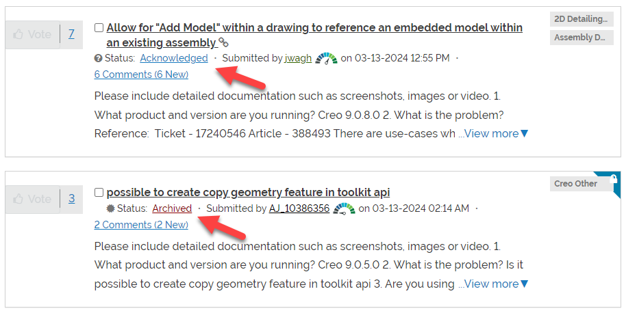 Solved: Change the color of the Idea when it is archived. - PTC Community