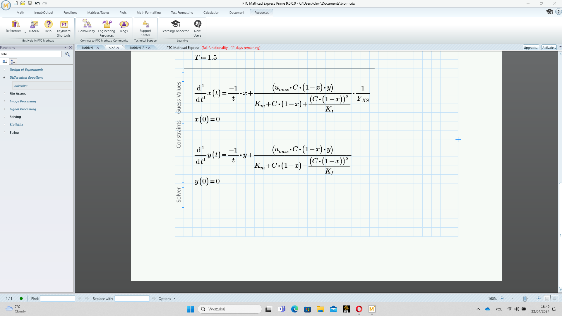 odesolve - PTC Community