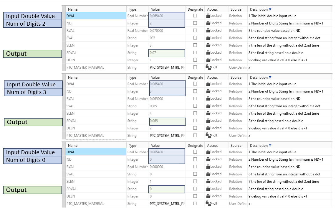 Solved: Part Relation to get Mass Parameter to 3 decimal p... - PTC Community