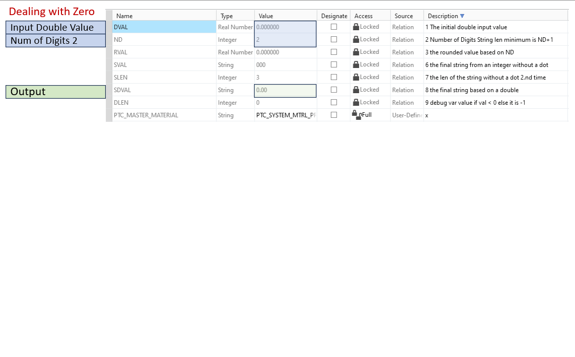 Solved: Part Relation to get Mass Parameter to 3 decimal p... - PTC Community