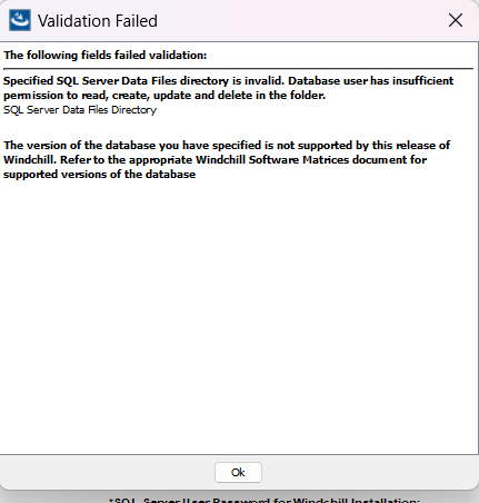 Solved: Windchill PDMLink installation using Microsoft SQ... - PTC Community