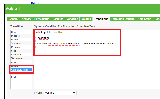 Solved: How to hold Activity A without completing Activity... - PTC Community