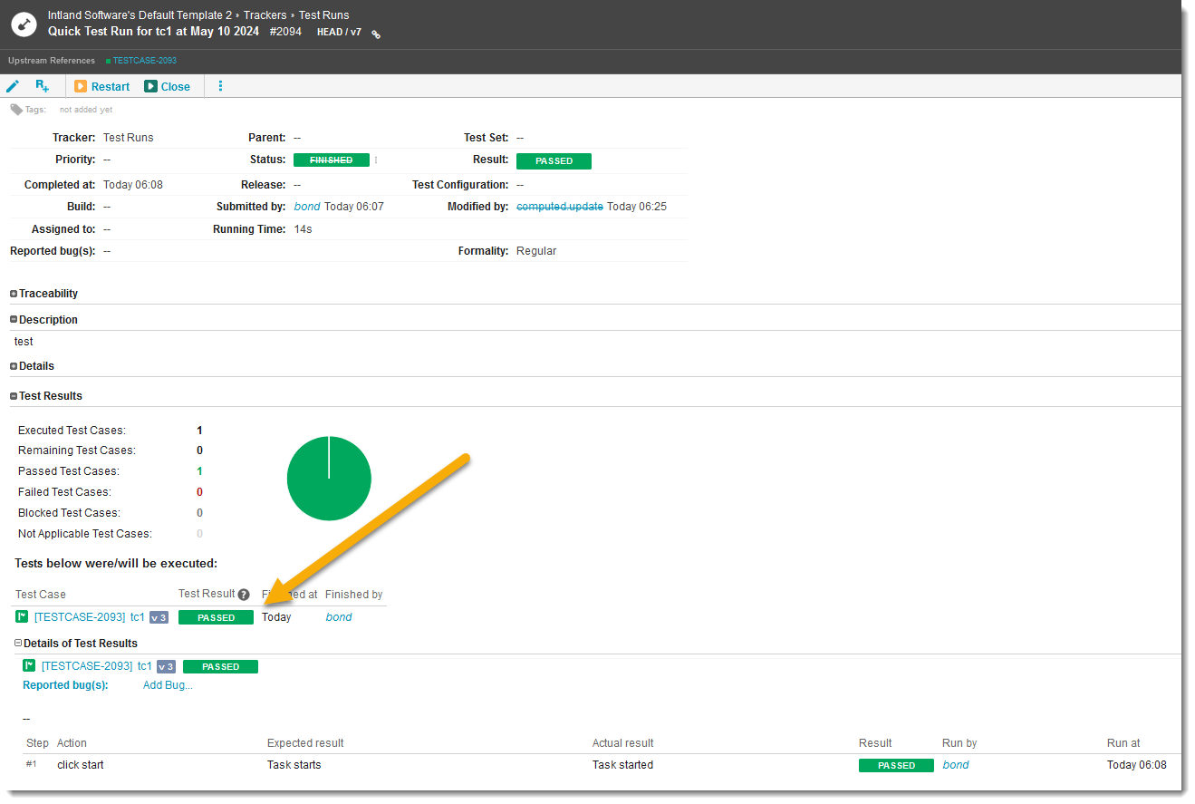 Solved: How to get last test results on test case . - PTC Community