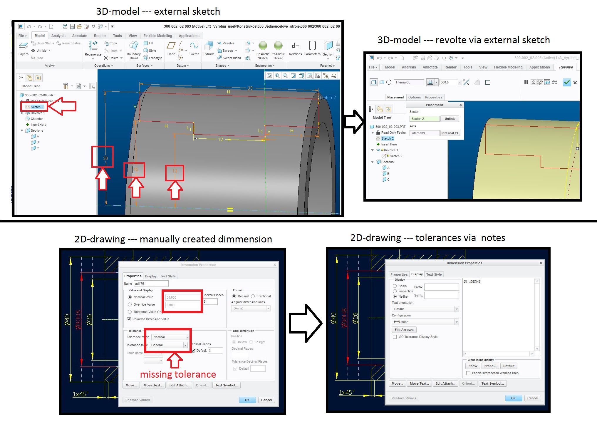Solved: Sketch feature for everything - it drives me mad - PTC Community