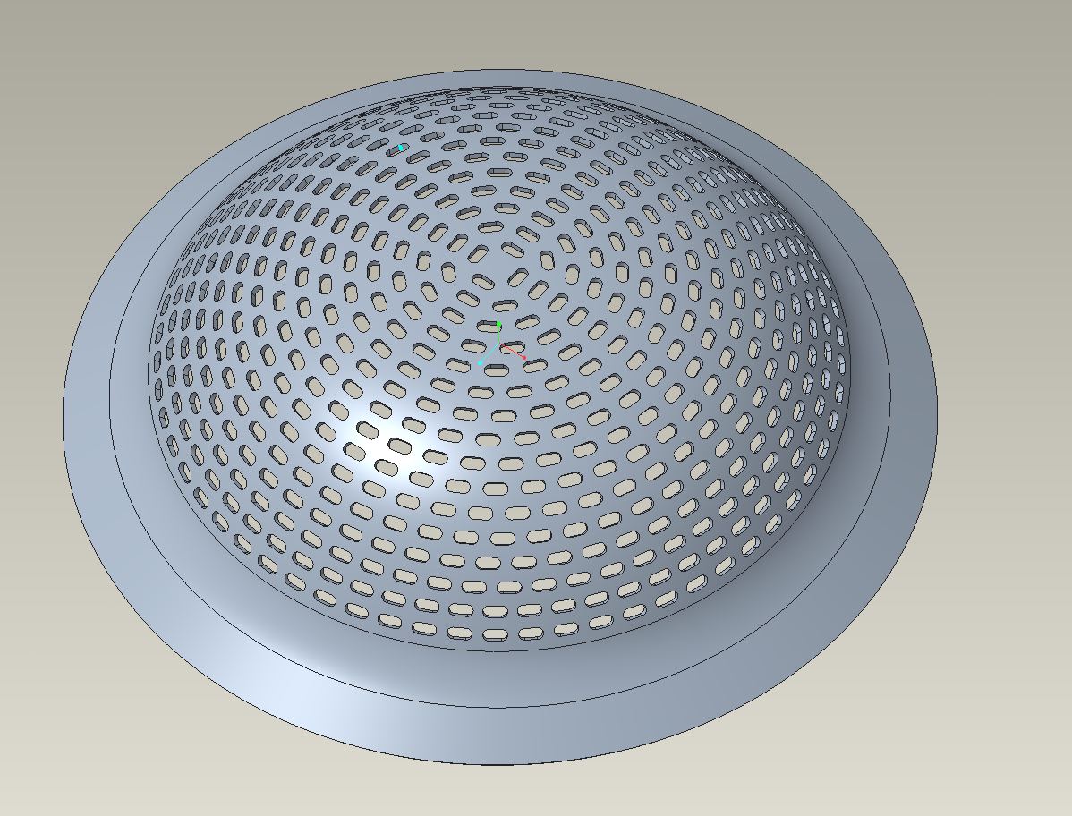 Solved: Hole pattern on conical part - PTC Community