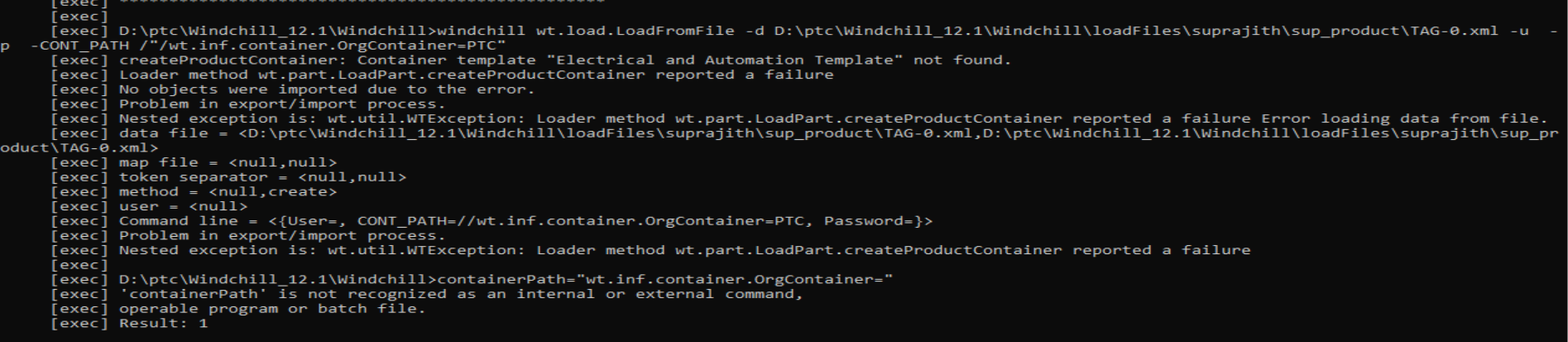 Solved: i want to load the product template through load f... - PTC Community