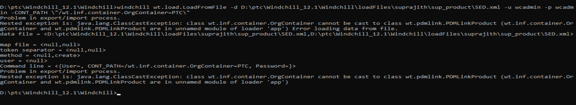 Solved: i want to load the product template through load f... - PTC ...
