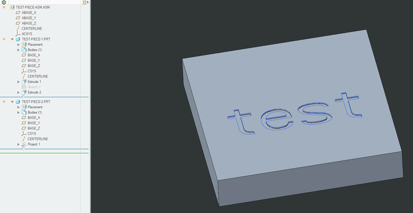Solved: Unable to extrude projected sketch - PTC Community